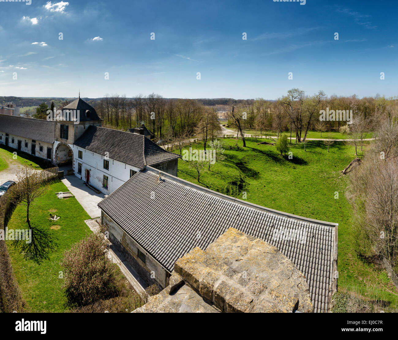 Maastricht, Netherlands, Holland, Europe, farm, field, meadow, trees ...