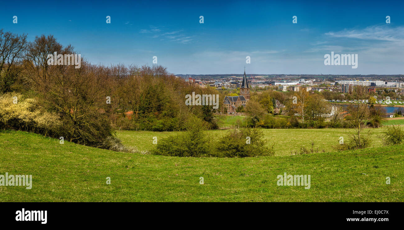 Maastricht, Netherlands, Holland, Europe, landscape, field, meadow ...