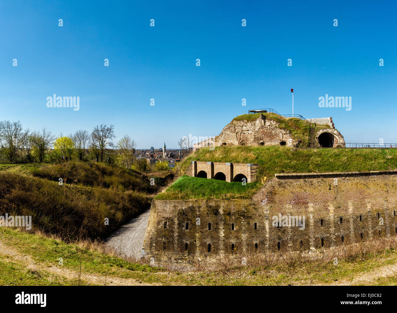 Maastricht, Netherlands, Holland, Europe, construction, spring ...