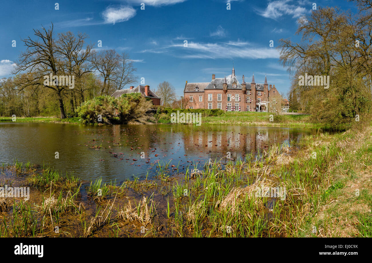 Vught, Netherlands, Holland, Europe, castle, water, trees, spring ... Vught, Netherlands, Holland, Europe, castle, water, trees, spring ...