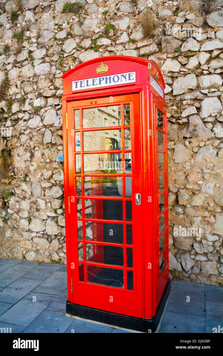 Telephone box, Gibraltar, Europe Stock Photo - Alamy