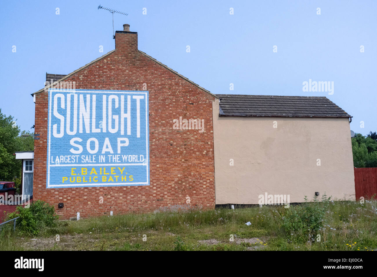 Sunlight Soap advertisement in Bletchley Stock Photo - Alamy