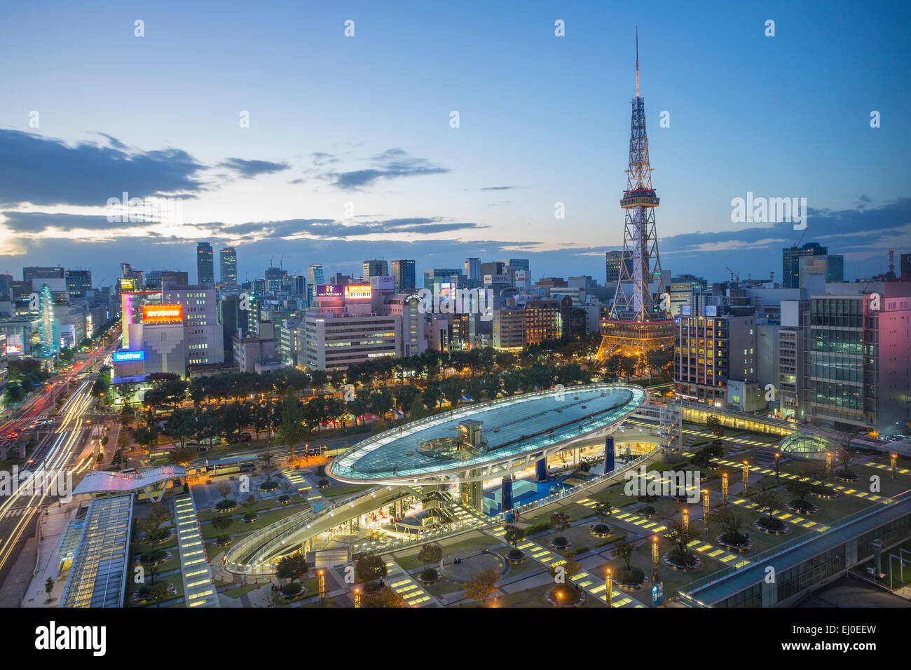 District, Japan, Asia, Cityscape, Nagoya, City, Sakae, TV Tower, aichi ...