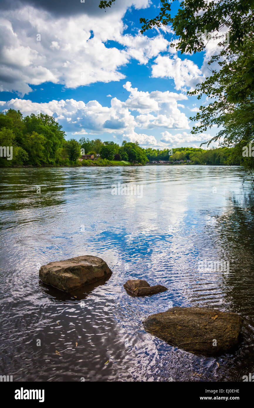The Delaware River, north of Easton, Pennsylvania Stock Photo - Alamy