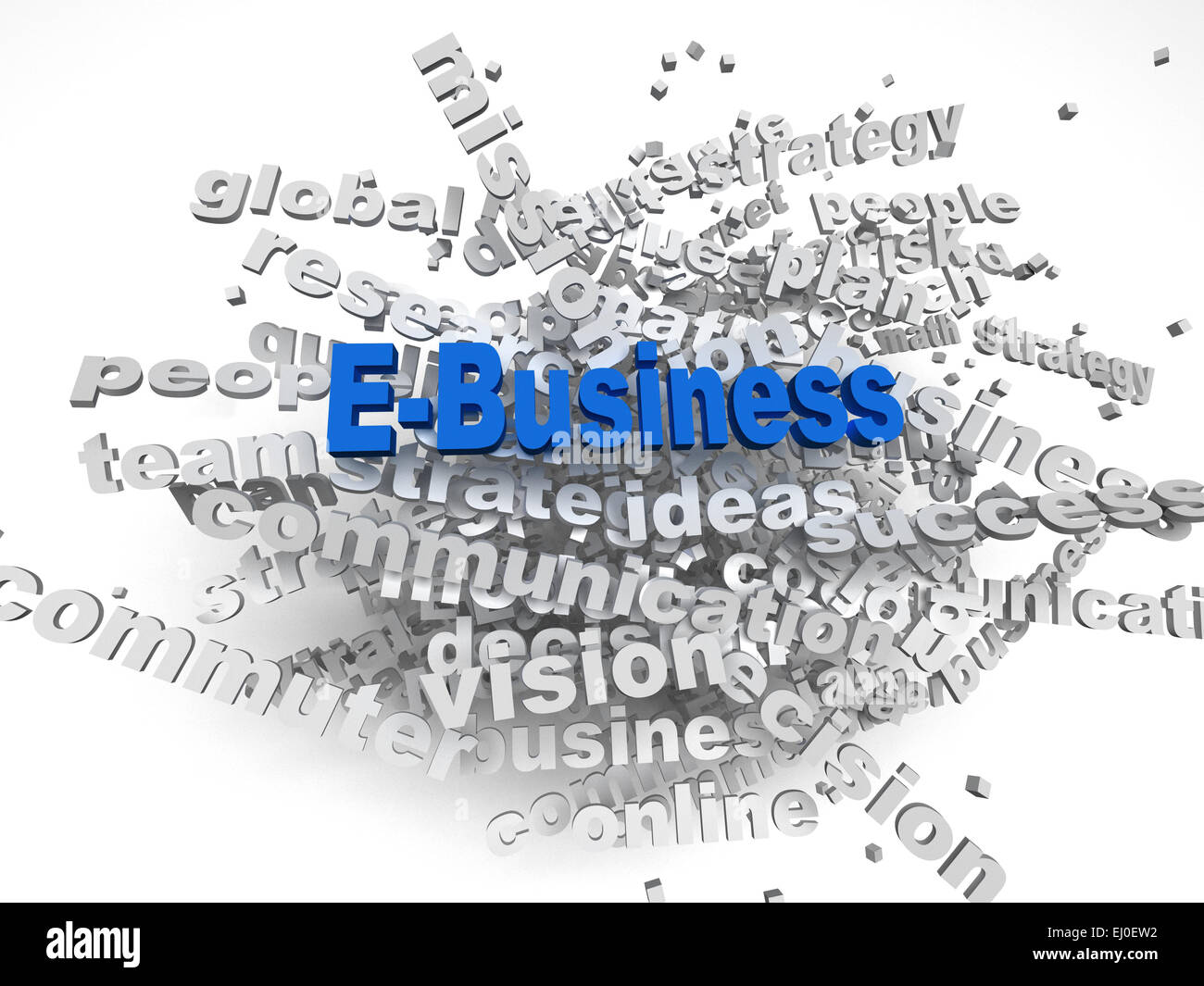 3d image E-Business issues concept word cloud background Stock Photo ...