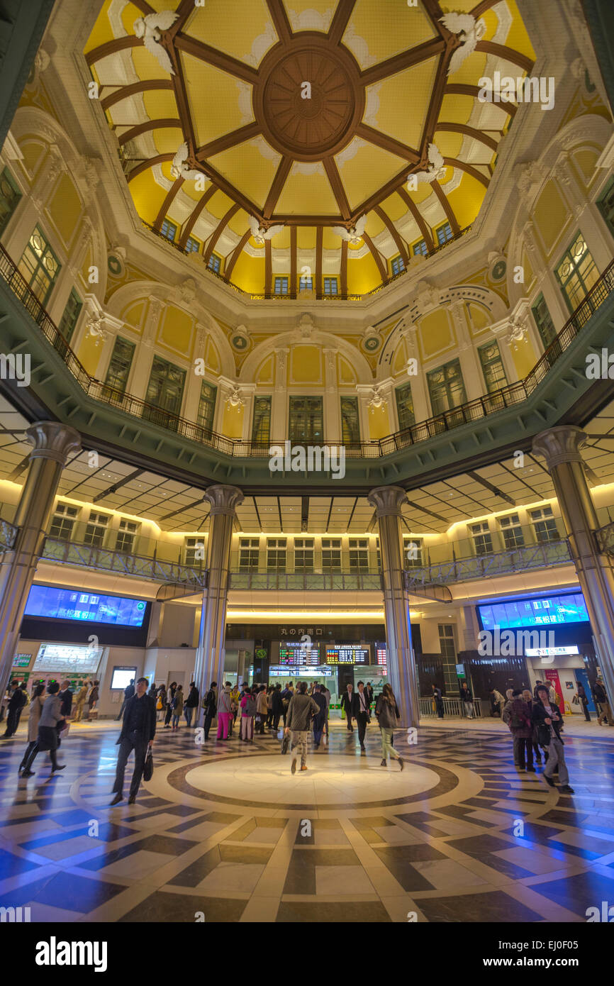 City, Japan, Asia, Station, Tokyo, architecture, ceiling, colourful ...