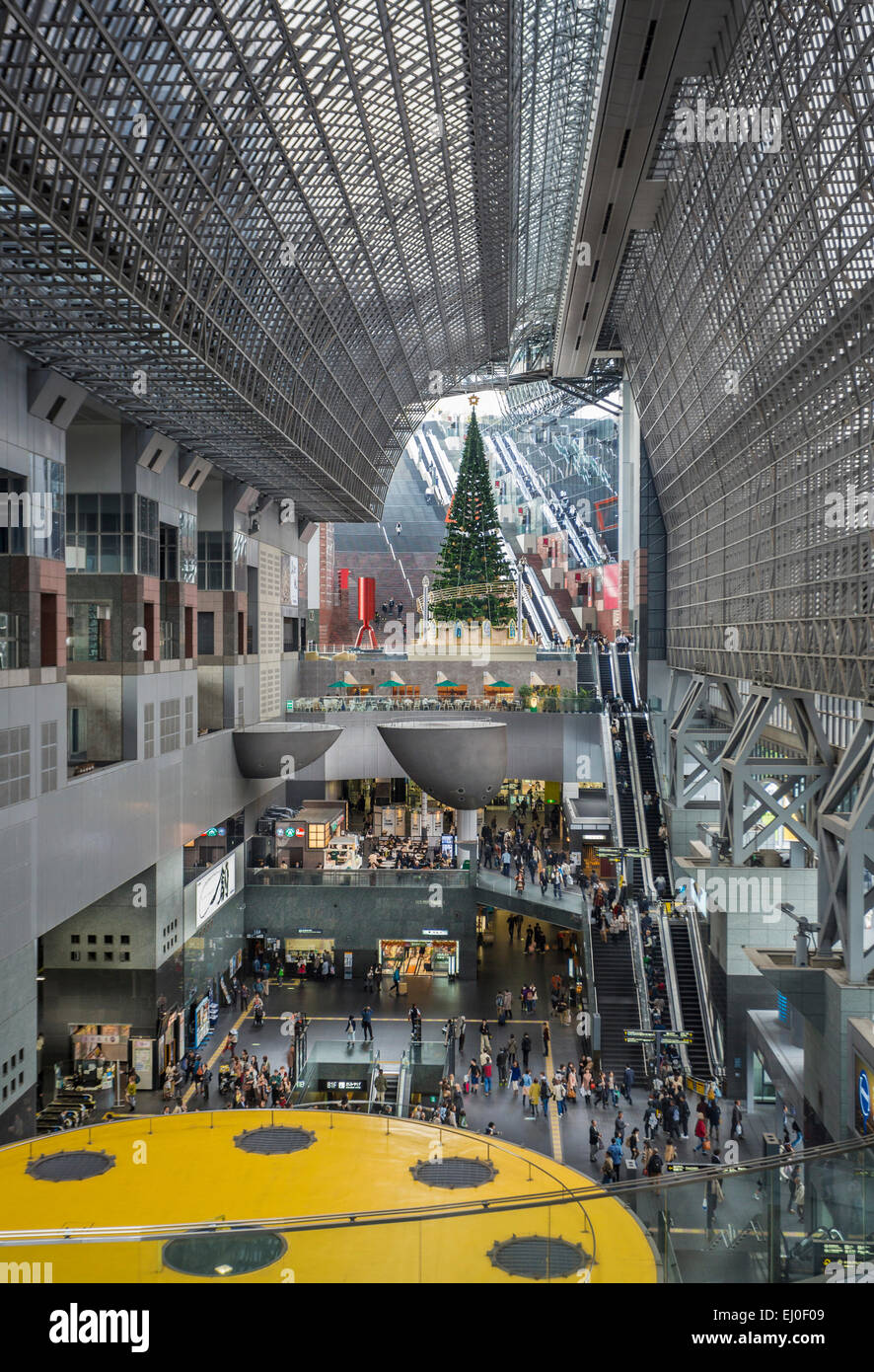 City, Japan, Asia, Kyoto, Station, New, architecture, big, building ...