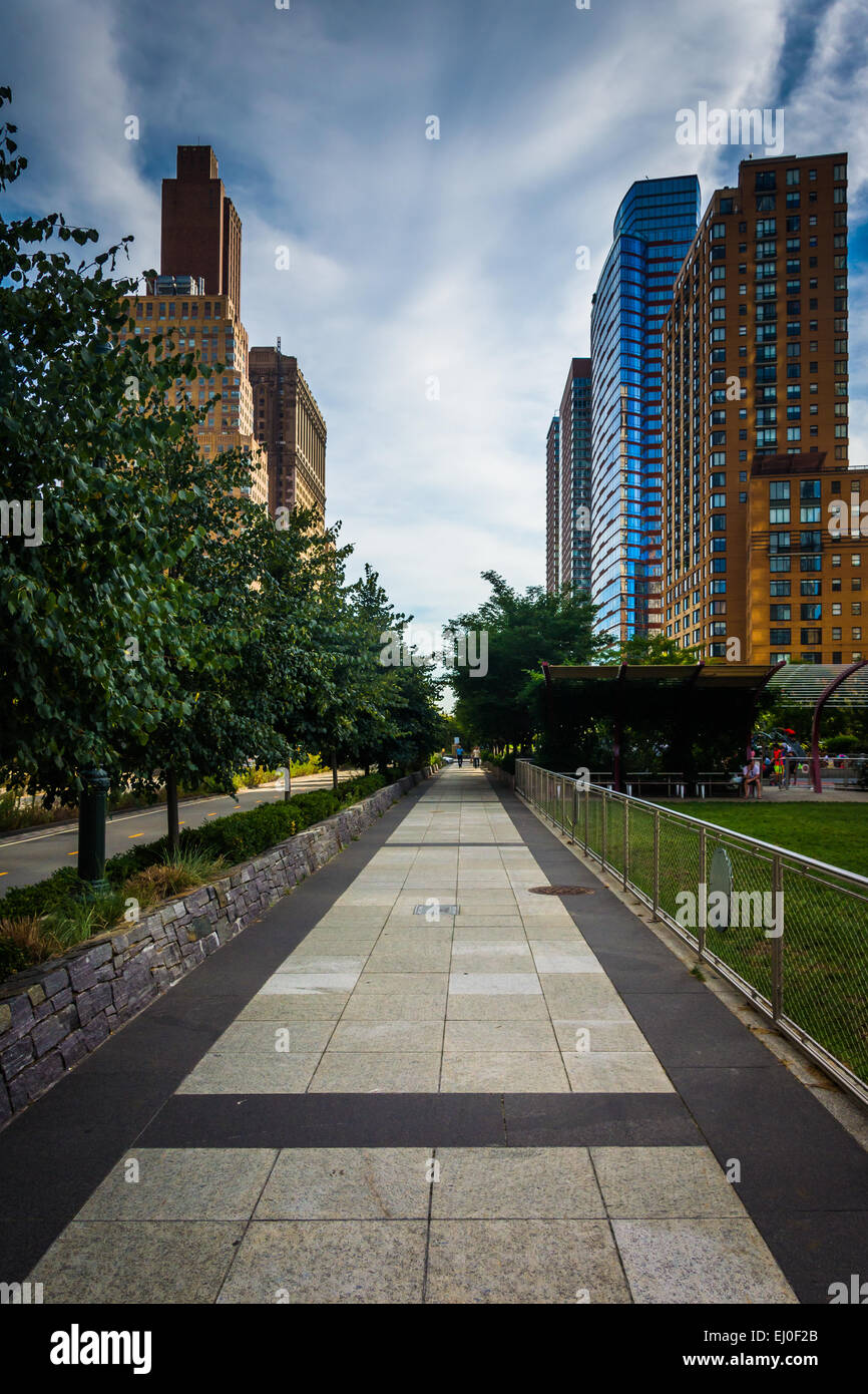 The Hudson River Greenway, in Lower Manhattan, New York Stock Photo - Alamy