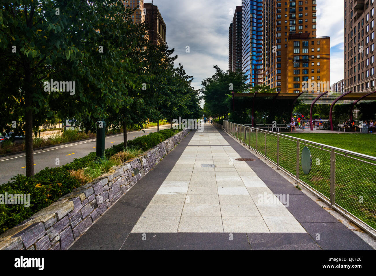 The Hudson River Greenway, in Lower Manhattan, New York Stock Photo - Alamy