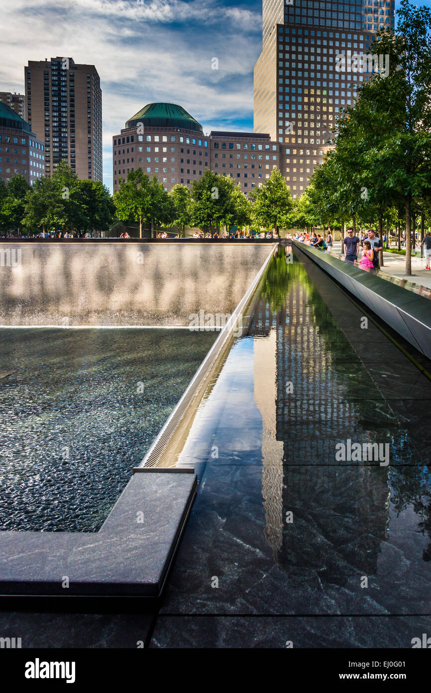 NEW YORK CITY - SEPTEMBER 3: The National September 11th Memorial on ...