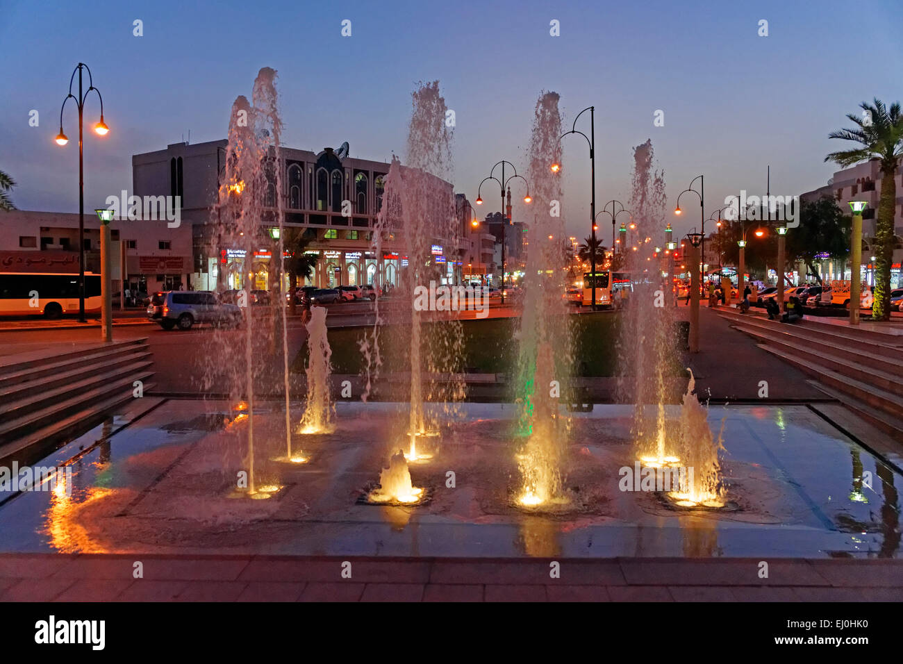 Asia, United Arab Emirates, UAE, Abu Dhabi, Al Ain, Hili, 110th Street ...