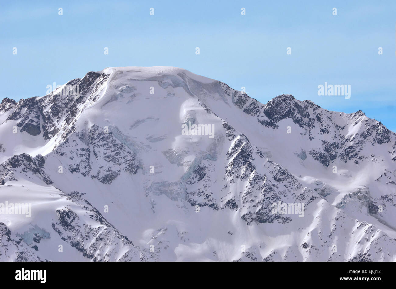 One of the highest alpine peaks, the north east face of the Grand ...