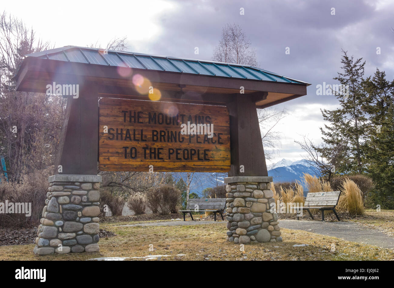 The Mountains Shall Bring Peace To The People Stock Photo - Alamy