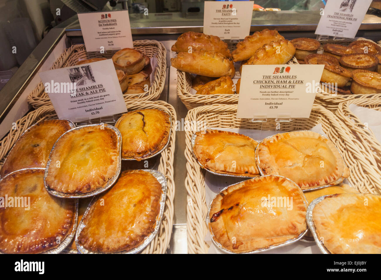England, Yorkshire, York, The Shambles Medieval Shopping Street ...