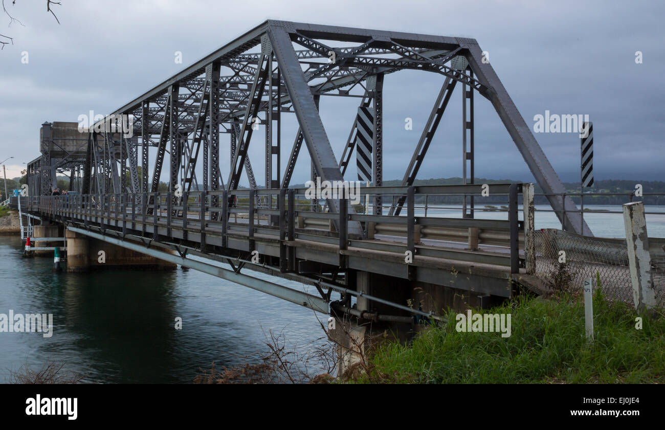 Steel bridge over Wagonga Inlet in Narooma, New South Wales, Australia ...