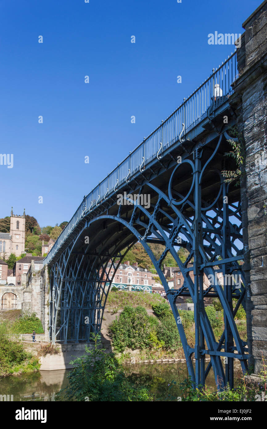 England, Shropshire, Ironbridge, Ironbridge Bridge, The World's First ...