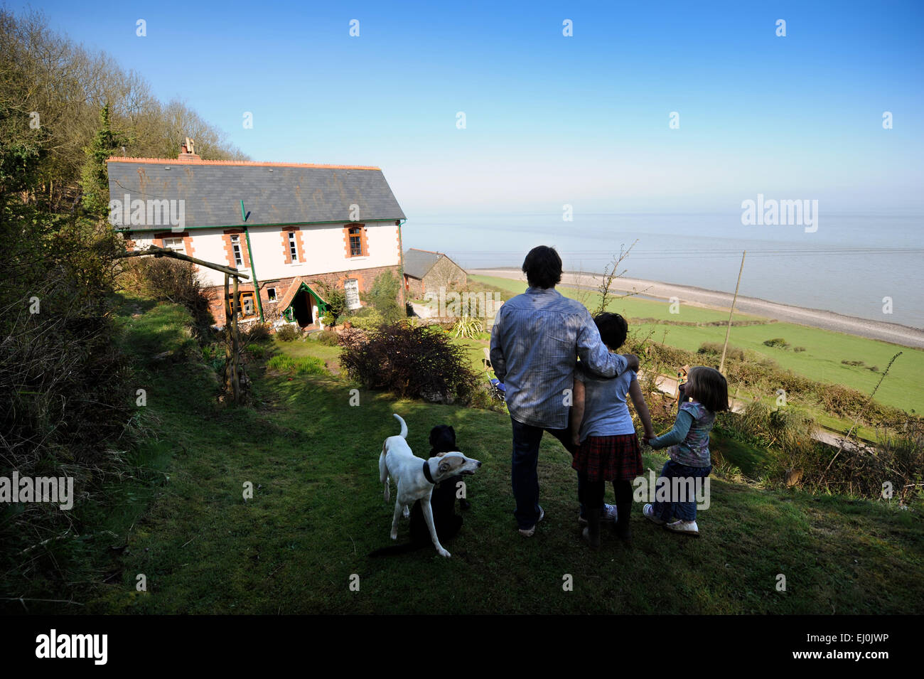 At the family farm in devon his father hi-res stock photography and ...