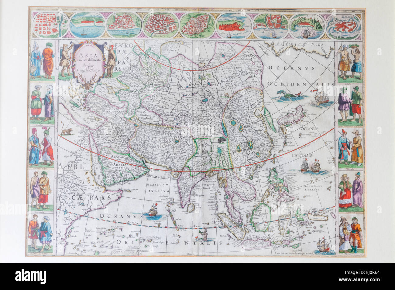Asia map historical hi-res stock photography and images - Alamy