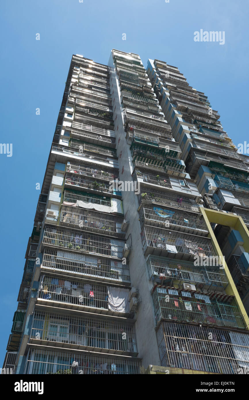 This images shows the residential areas of Macau in November 2014 Stock ...