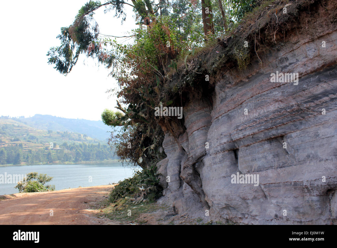 A cliff near Lake Bunyonyi in Western Uganda Stock Photo - Alamy