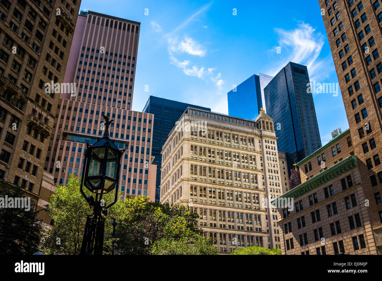 Various buildings in Lower Manhattan, New York Stock Photo - Alamy