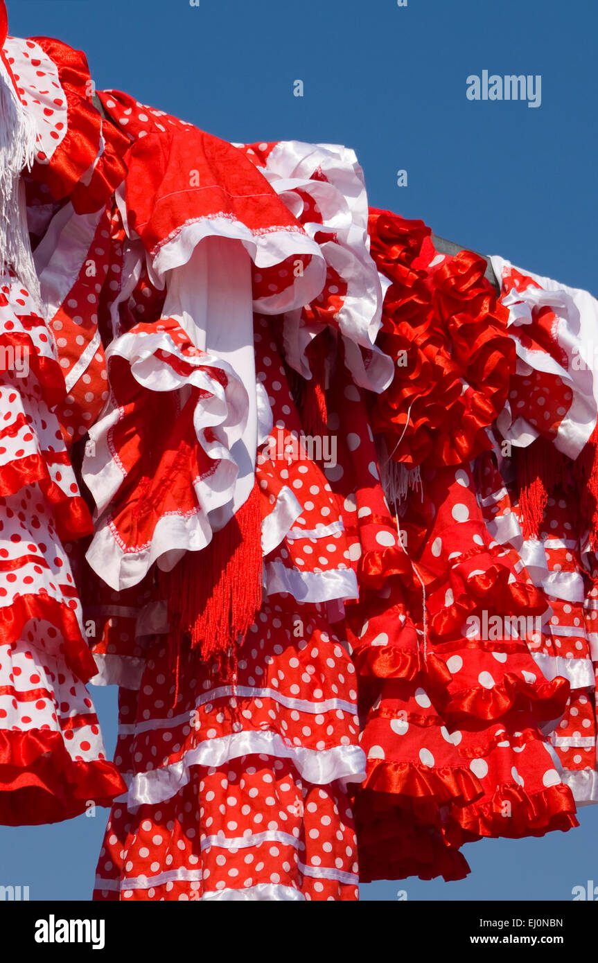 Traditional Spanish Dresses La Marina Market Spain Stock Photo - Alamy