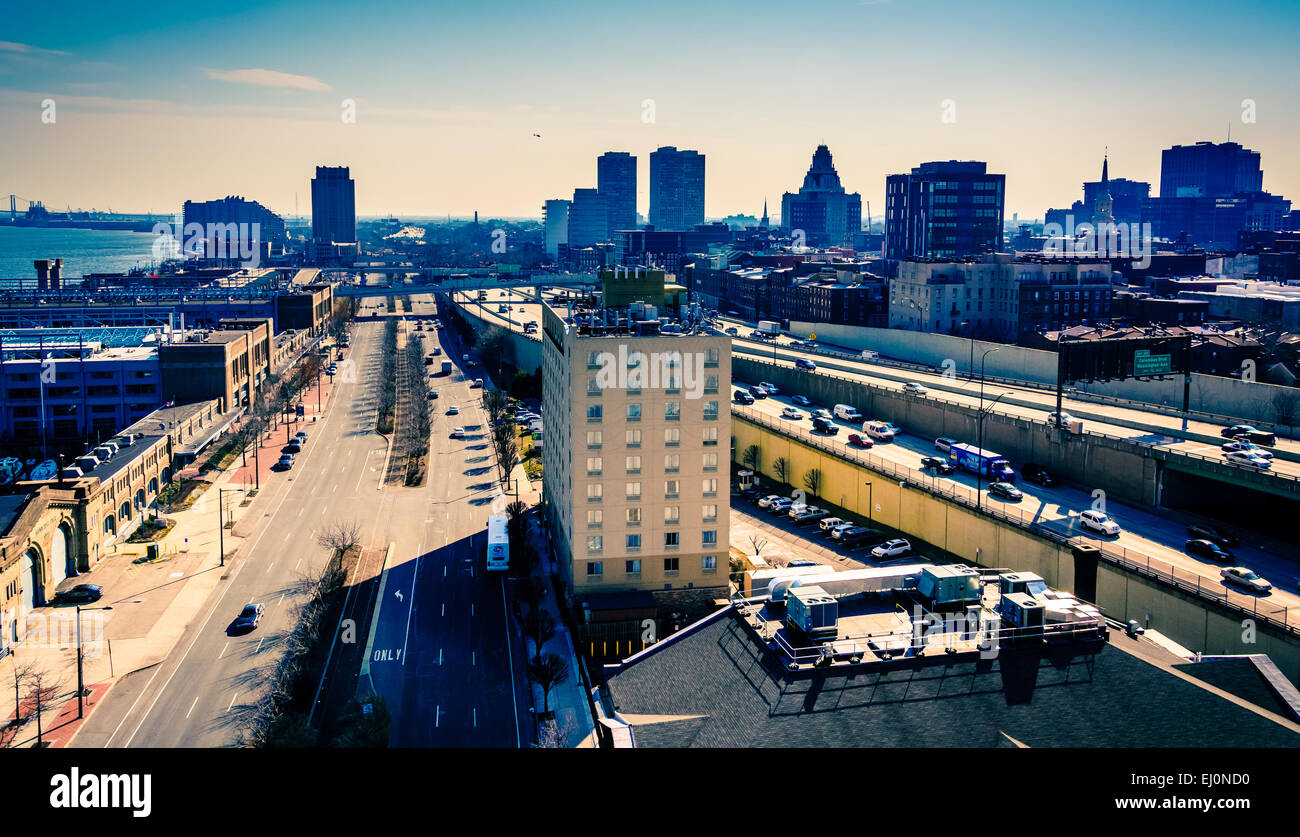 Philadelphia highway sign hi-res stock photography and images - Alamy