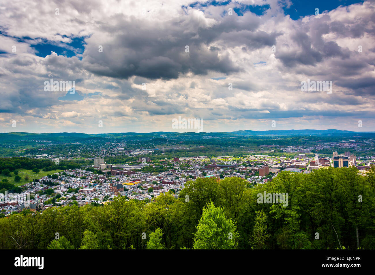 View of Reading from the Pagoda on Skyline Drive in Reading ...