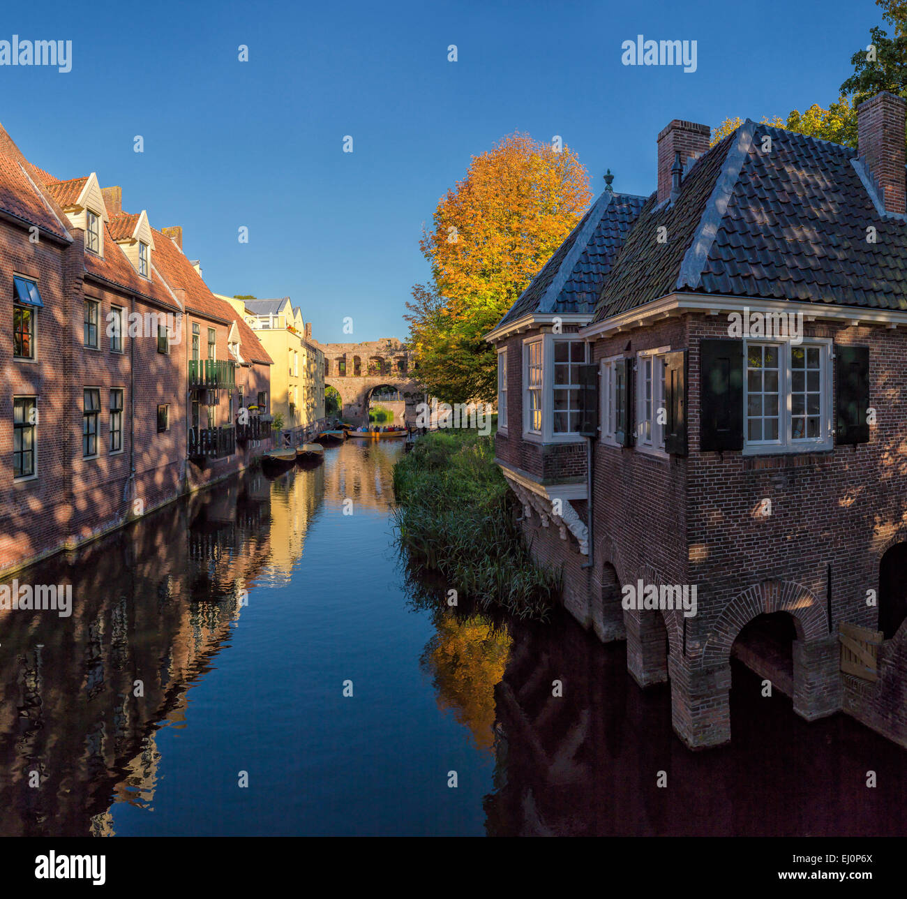 Netherlands, Holland, Europe, Zutphen, Gelderland, village, water ...