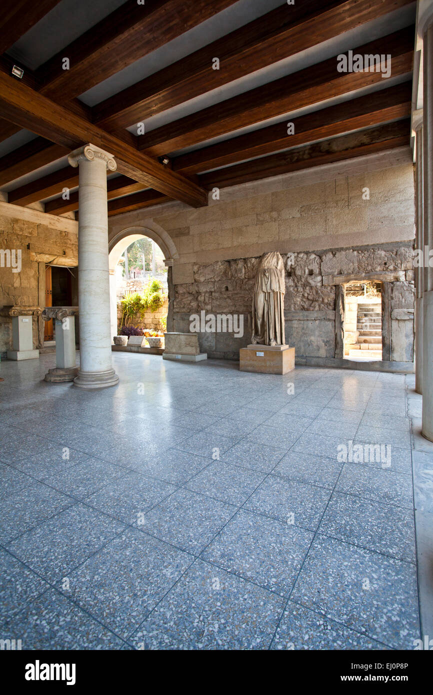 The Stoa of Attalos in the Ancient Agora of Athens in the city of ...