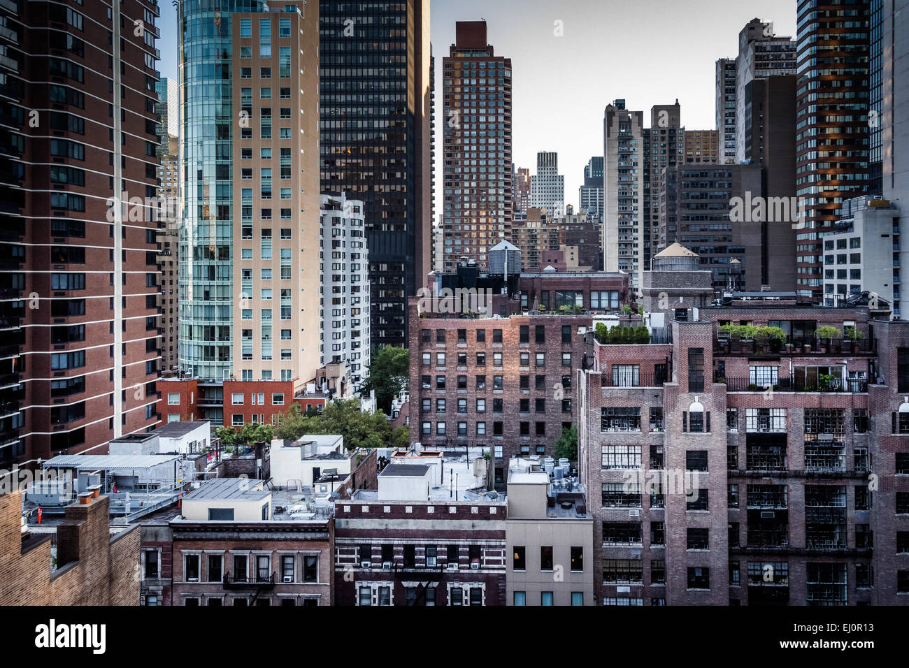 View of buildings in the Turtle Bay neighborhood, from a rooftop on ...