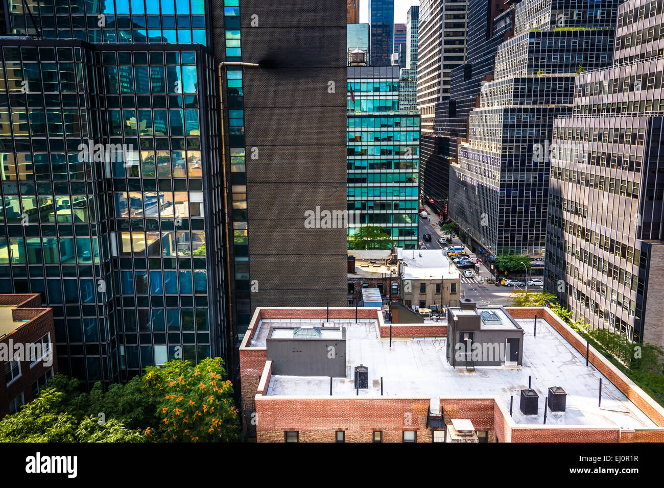 View of buildings in the Turtle Bay neighborhood, from a rooftop on ...