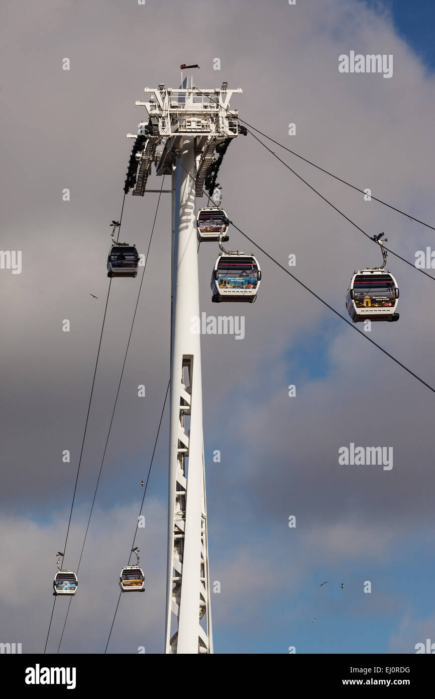 Emirates cable car, London Stock Photo - Alamy