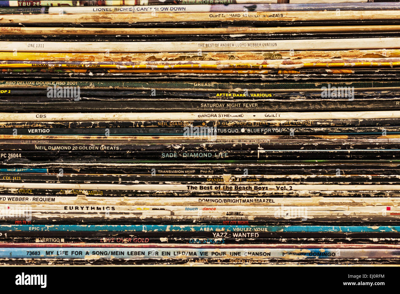 Old records hi-res stock photography and images - Alamy
