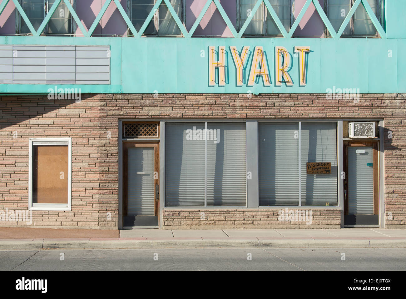 USA, United States, America, Wyoming, Lovell, main street, Americana ...