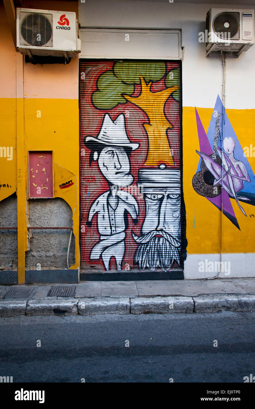 Athens street Graffiti in Athens, Greece Stock Photo - Alamy