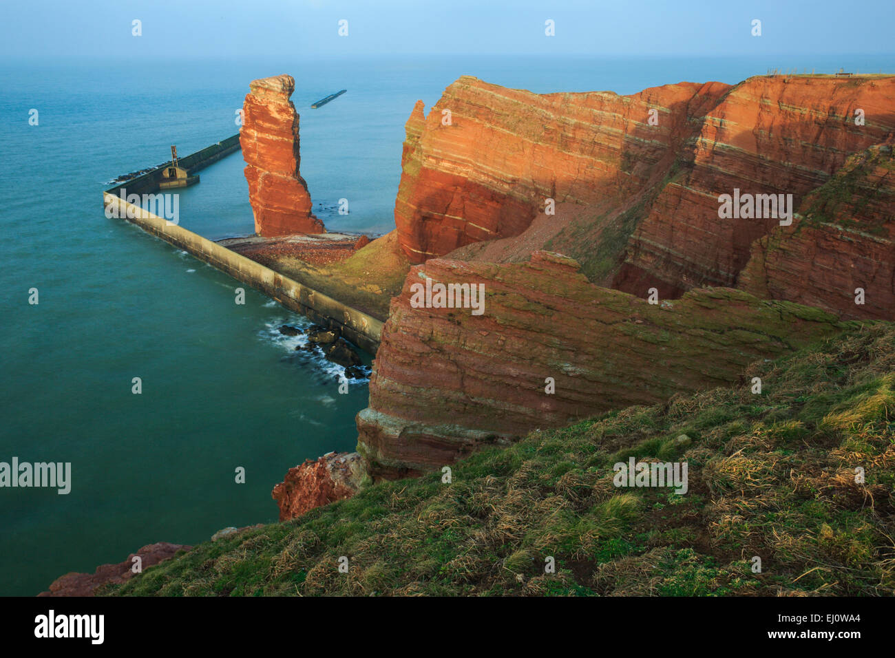 stack, red sandstone, Germany, Europe, cliff, needle, cliff tower, main ...