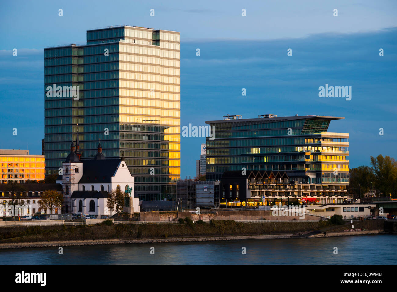 mood, architecture, building, lights, lighting, office building, block ...