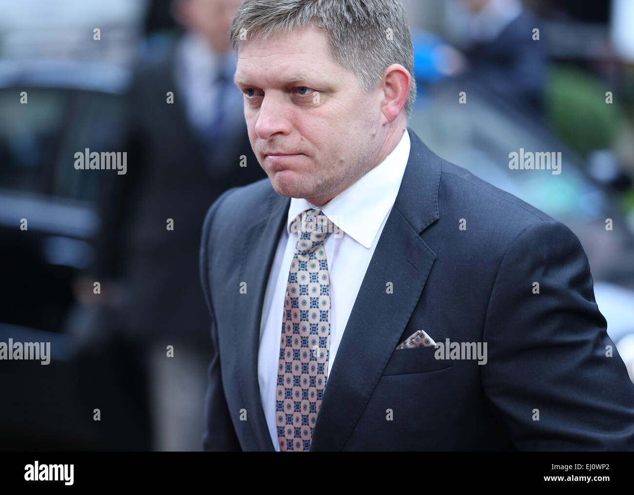 Brussels, Beglium. 19th Mar, 2015. Slovakia's Prime Minister Robert ...