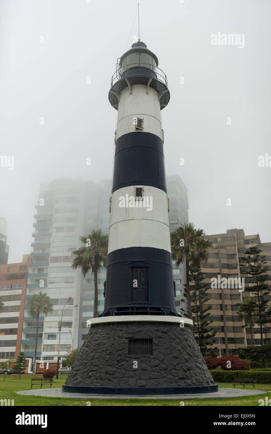 Lighthouse of Miraflores, Lima, Peru Stock Photo - Alamy