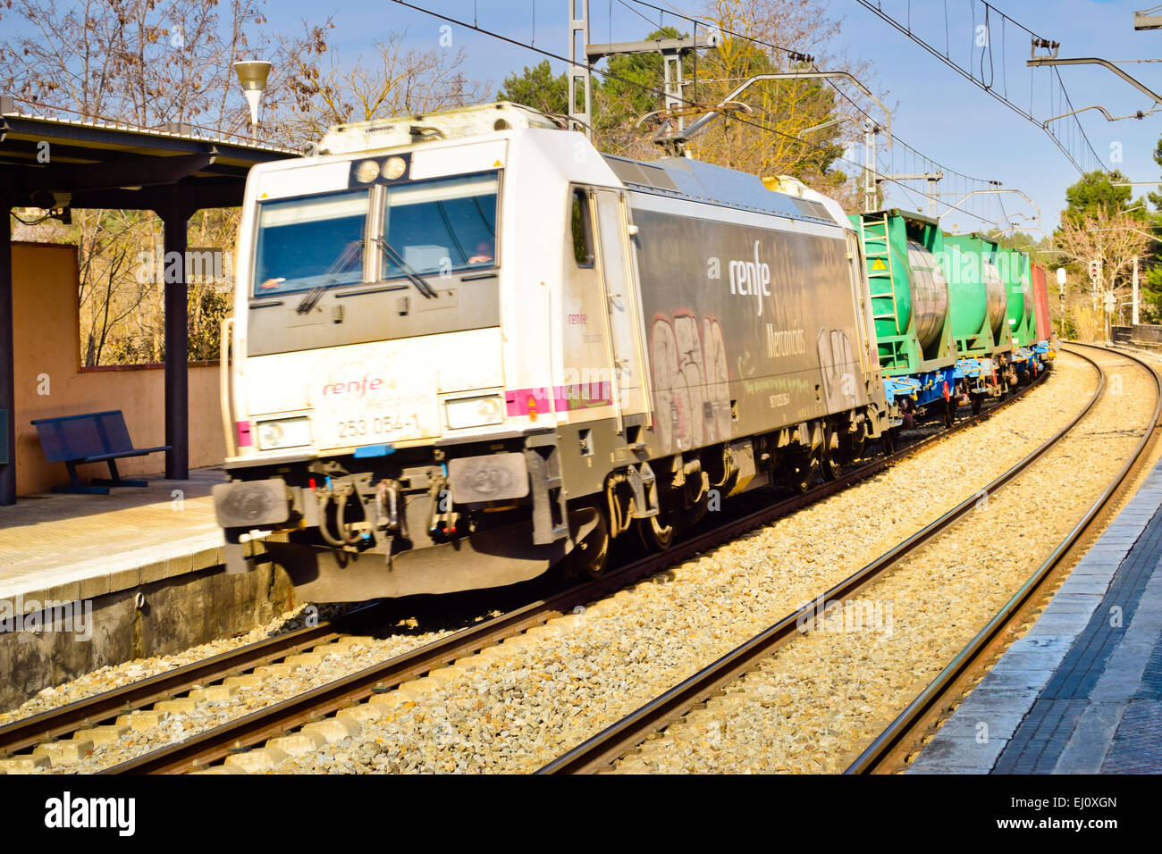 Rail freight spain hi-res stock photography and images - Alamy