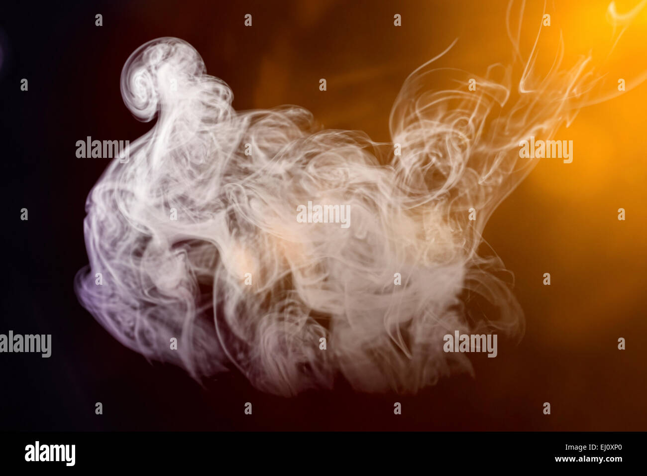 smoke with colored lights for compositions and overlays Stock Photo - Alamy