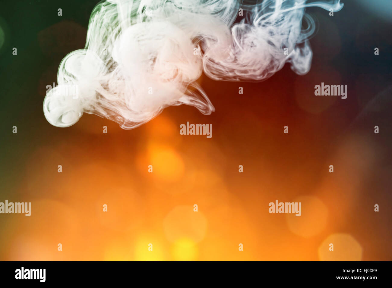 smoke with colored lights for compositions and overlays Stock Photo - Alamy