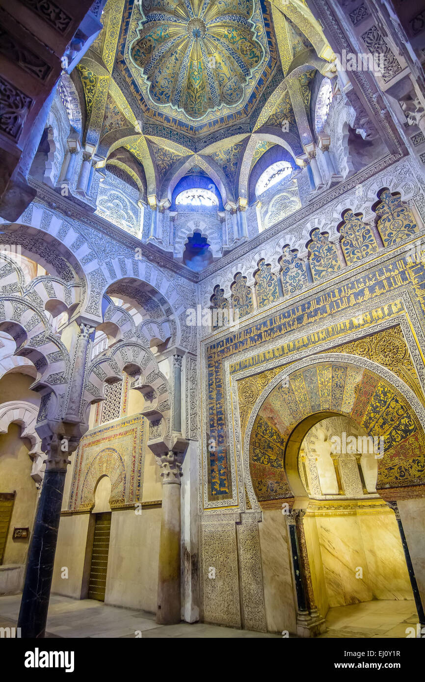 Beautiful architecture Arab Mosque of Cordoba, Spain Stock Photo - Alamy
