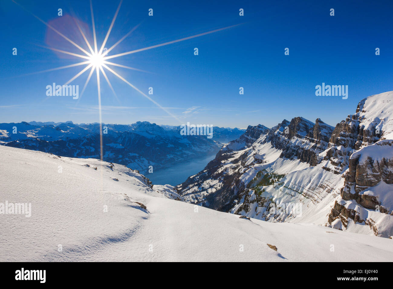 Alps, view, mountain, mountain panorama, mountains, mountain massif ...