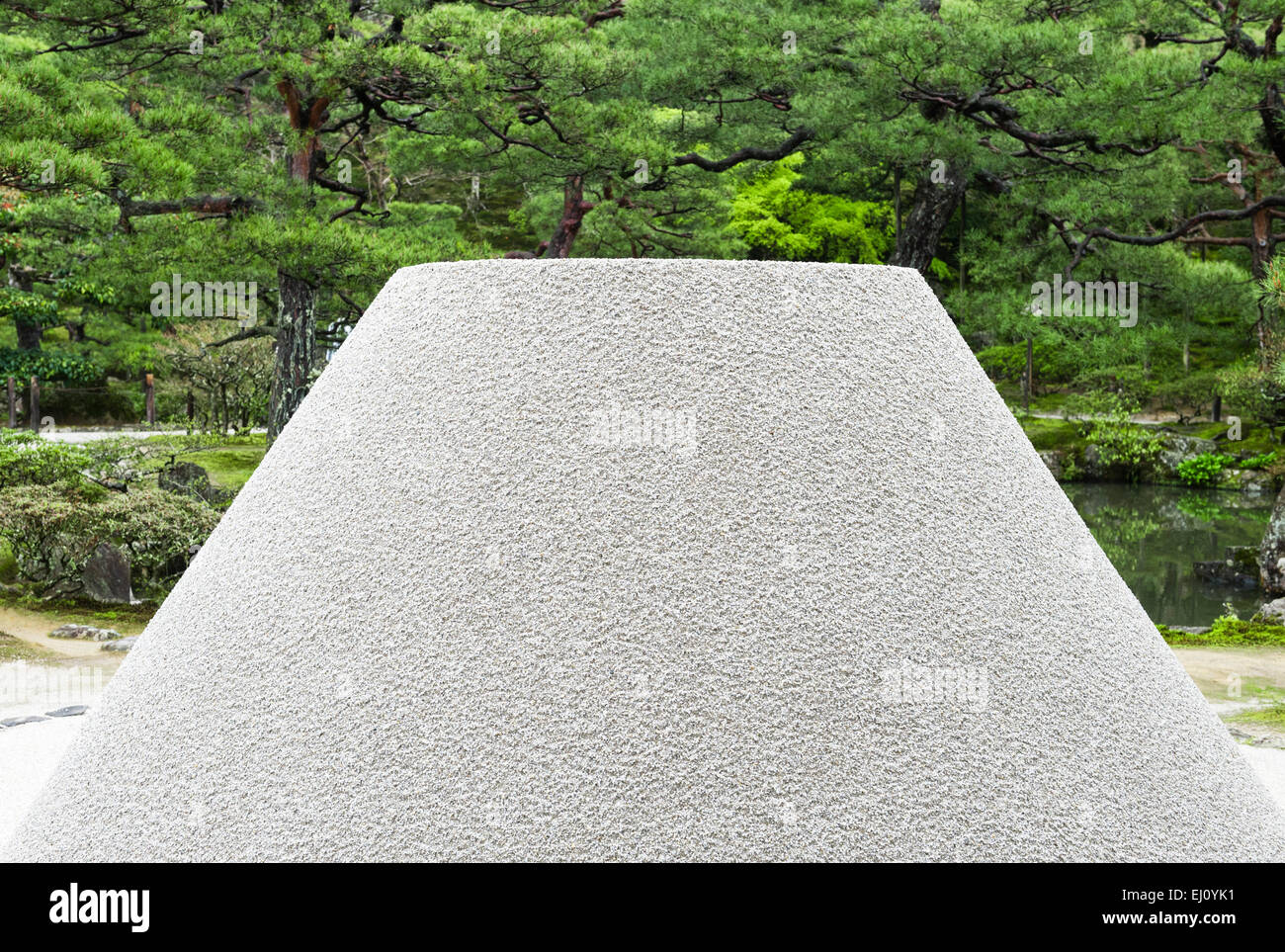 The white sand cone called the 'Moon Viewing Platform' (Kogetsudai), in ...