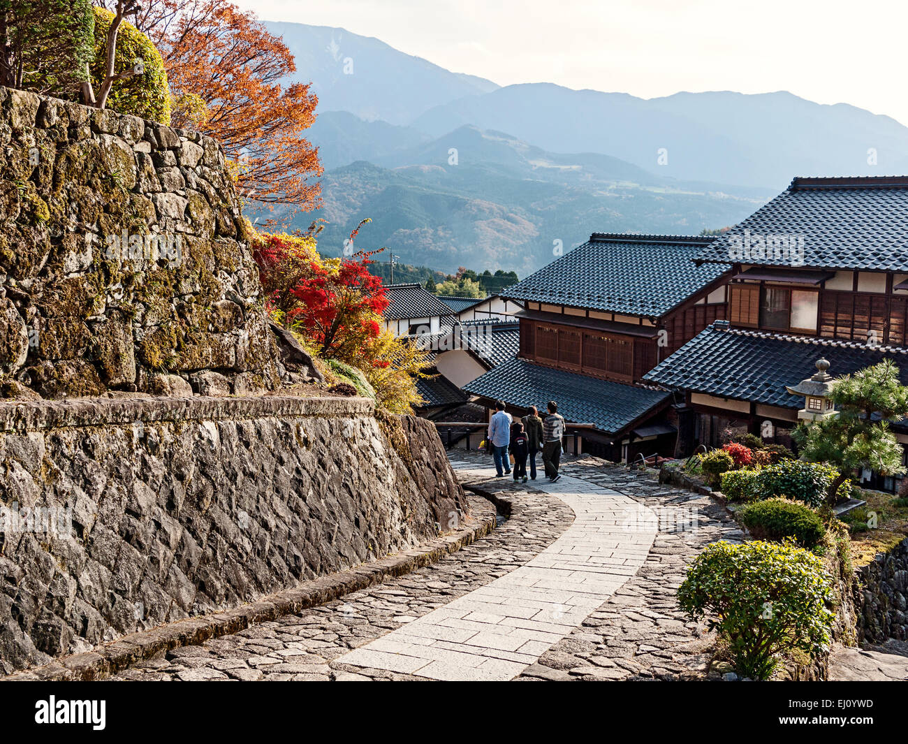 Magome juku, Kiso Valley, Gifu Prefecture, Japan, near Nakatsugawa Stock Photo: 79927161 - Alamy