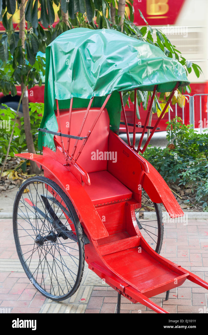 China, Hong Kong, Central, Rickshaw Stock Photo - Alamy