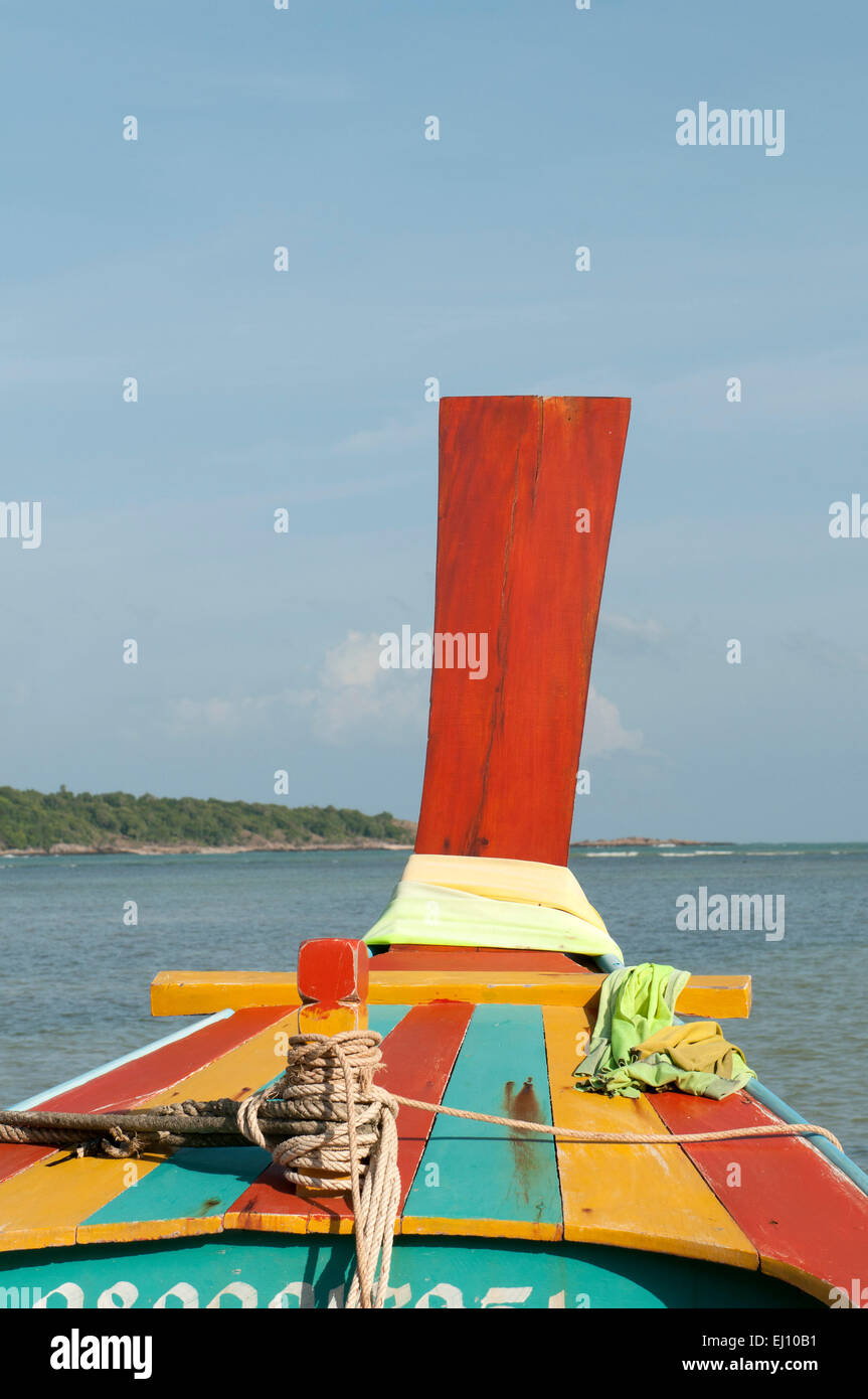 Bow, fishing boat, Phuket, Thailand, tourism, long, tailed boat ...