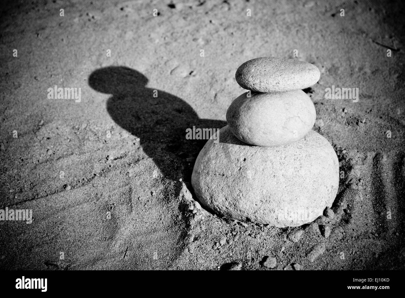 Stack of pebbles Stock Photo - Alamy